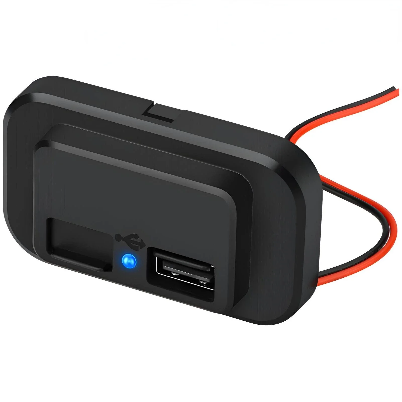 Dual-USB-Port-Car-Fast-Charger-Socket-Power-Outlet-Panel-Mount ...