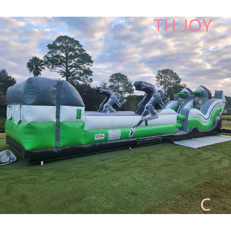 12x3m-inflatable-Bungee-Run-Interactive-Sport-Game-3-in-1-bungee-run ...