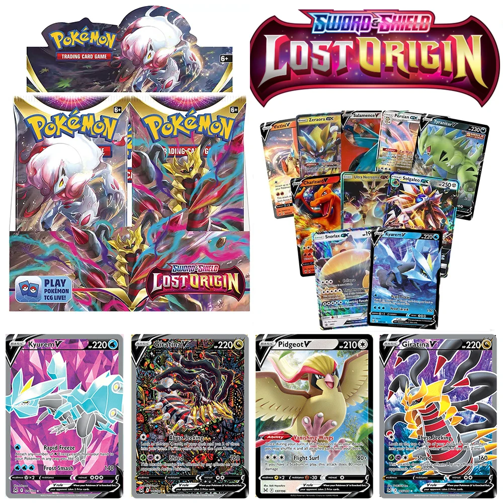 9Pcs Pokemon Trading Card Game Vmax Gx Zwaard Shield Evolutie Verloren ...