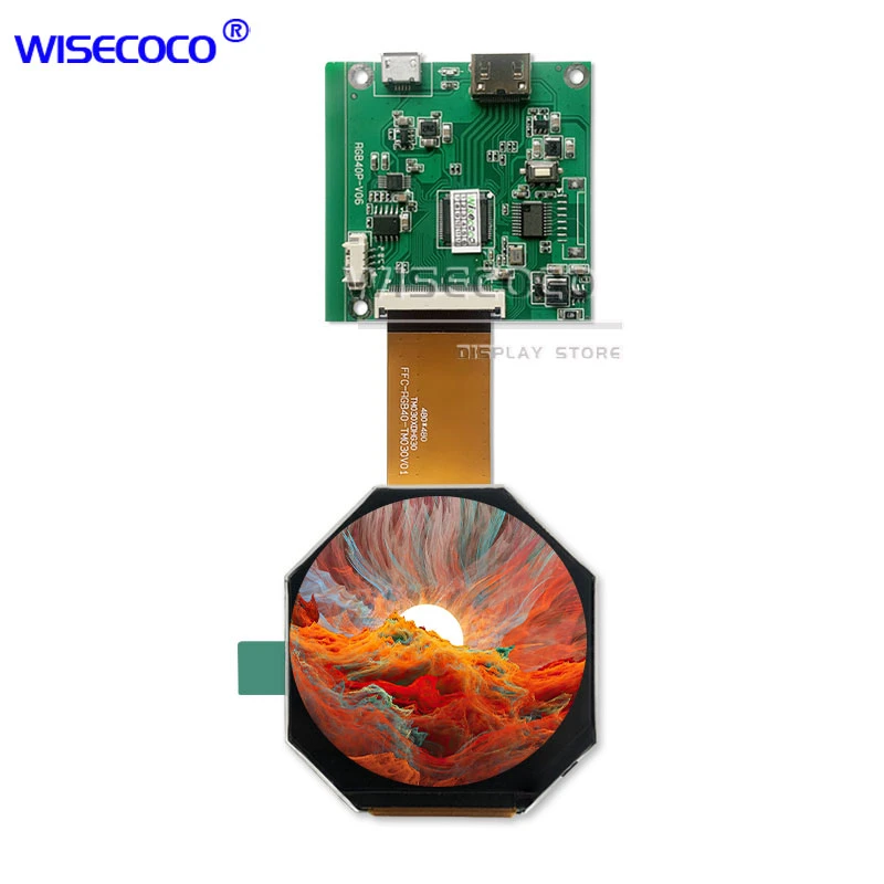 Wisecoco Lcd Display 3 Inch Round Screen Circular Tft Ips Lcds Module 480x480 Controller Board ...