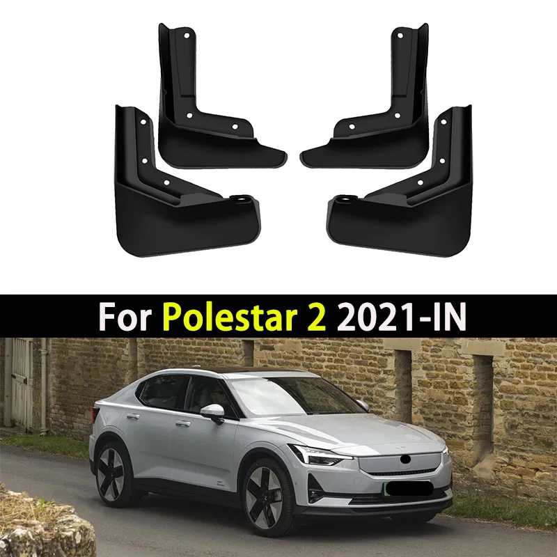 4Pcs Mudguard For Polestar 2 2021 2022 2023 For Polestar2 Mud Flaps ...