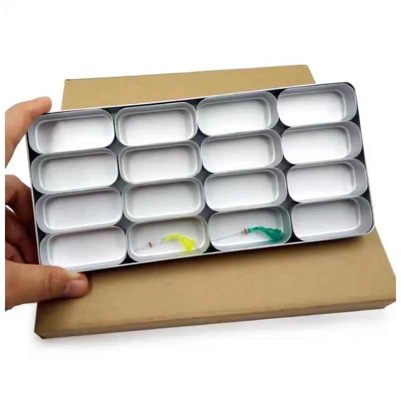 Dental 16 Slots Instruments Tray Disinfection Box Autoclavable ...