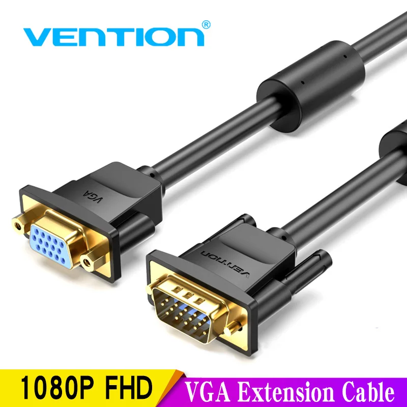 Vention VGA Extension Cable 1m 1.5m 2m 3m High Quality Male to Female ...