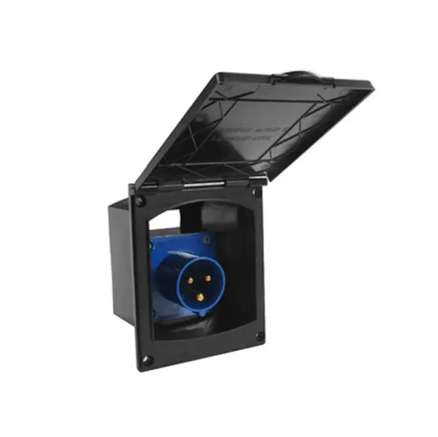 Mains 230V 16A Flush Hook Up Socket Caravan Motorhome Camper Van RV ...