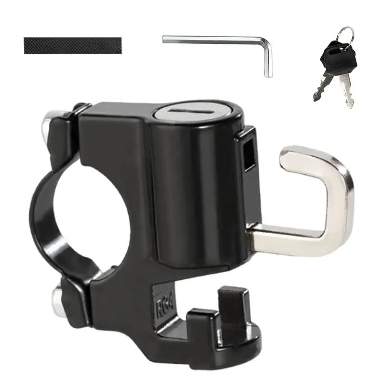 Electric-Motorbike-Hat-Lock-2-Hook-Aluminum-Alloy-Security-Padlock ...