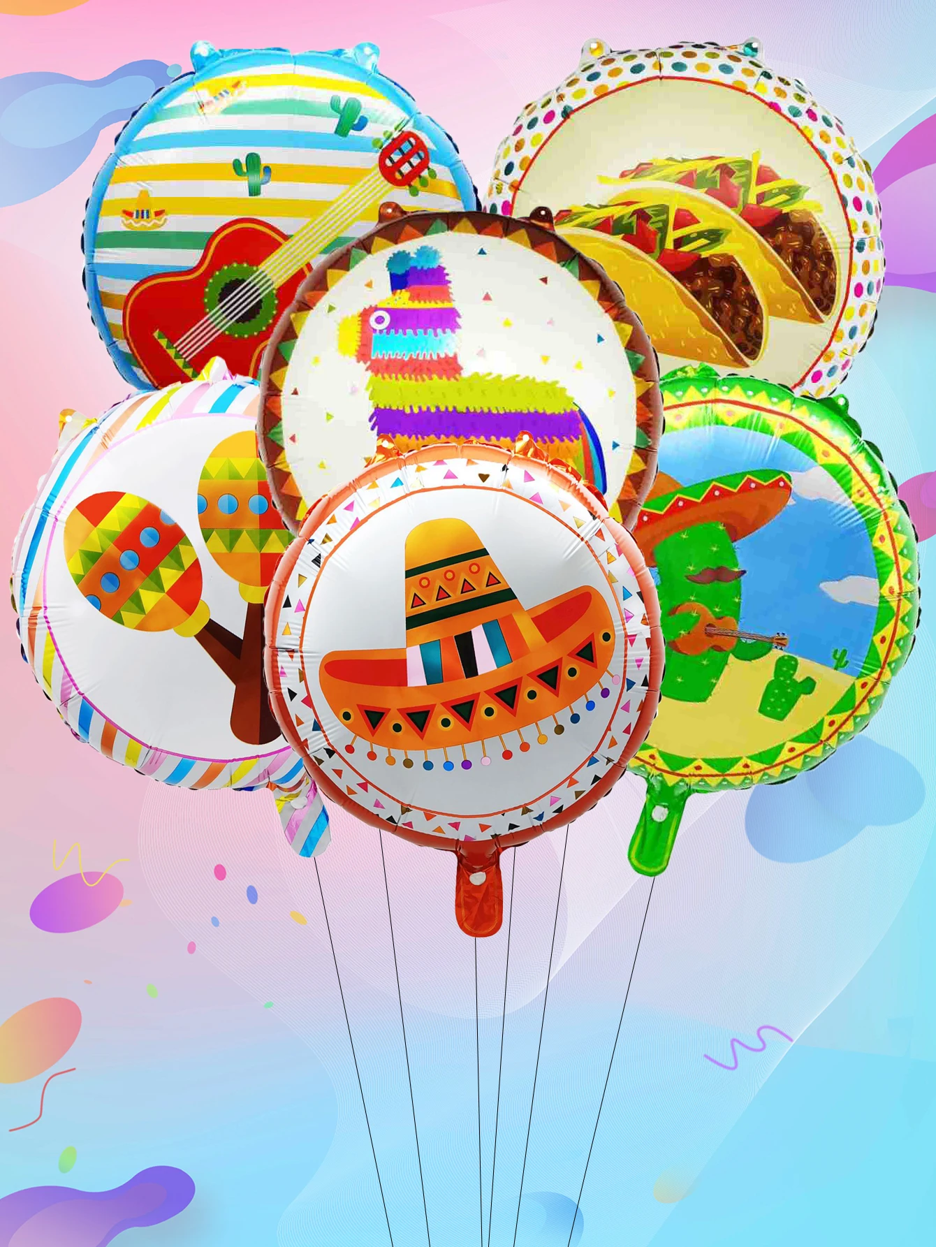 Globos-redondos-de-aluminio-para-carnaval-decoraciones-de-fiesta-6 ...
