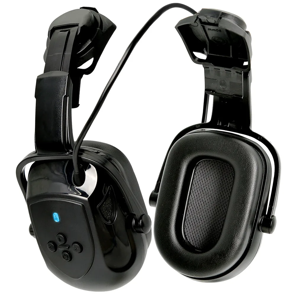 Hanging-Type-Bluetooth-Earmuff-for-Safety-Helmet-Construction-Railway ...