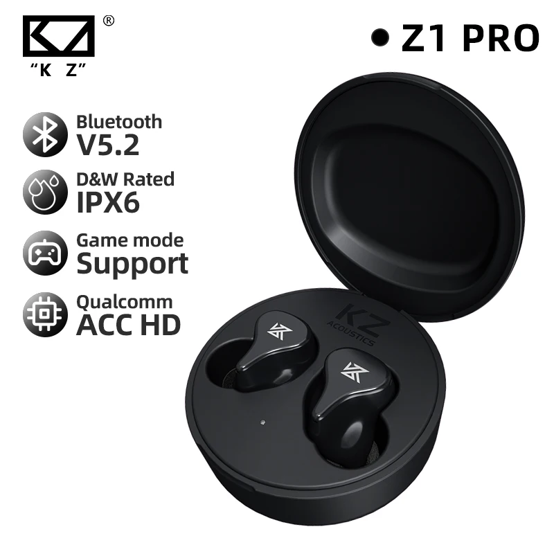 Kz Z1 Pro Tws Headphones True Wireless Bluetooth-compatible 5.2 ...