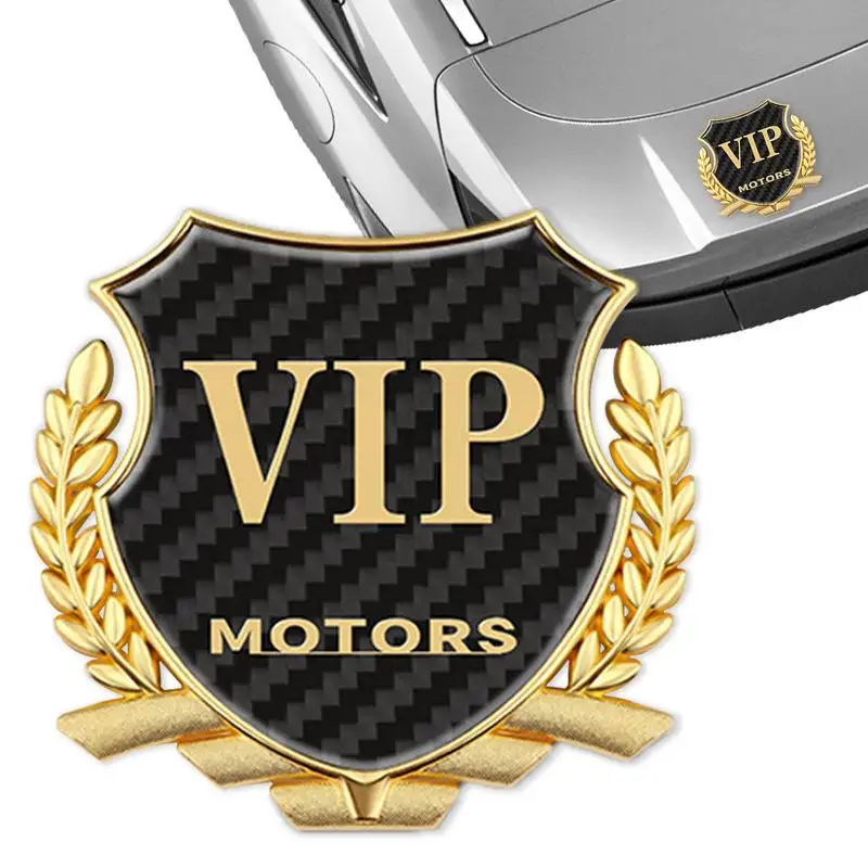 Metal-Auto-Badges-Auto-Body-Car-Decals-VIP-Letter-Design-Auto-Metal ...