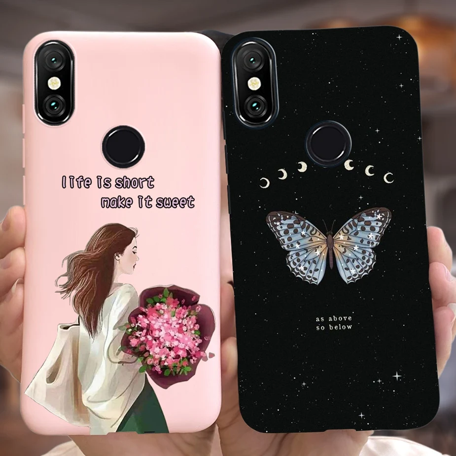 For-Xiaomi-Redmi-Note-6-Pro-Case-Stylish-Candy-Painted-Cover-Soft-TPU ...