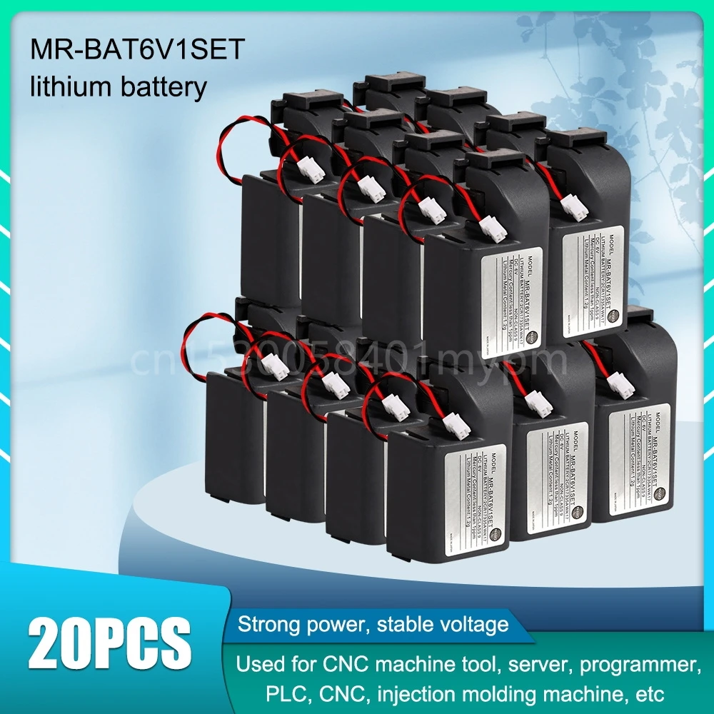 20PCS MR J4 MR BAT6V1SET 6V 2400mAh Servo Lithium Battery M80 Drive ...