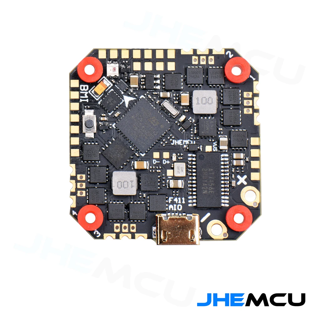 JHEMCU GHF411AIO ICM F4 OSD Flight Controller Built in 40A BLheliS 2 6S 4in1 Brushless ESC for Toothpick RC Drone FPV Racing