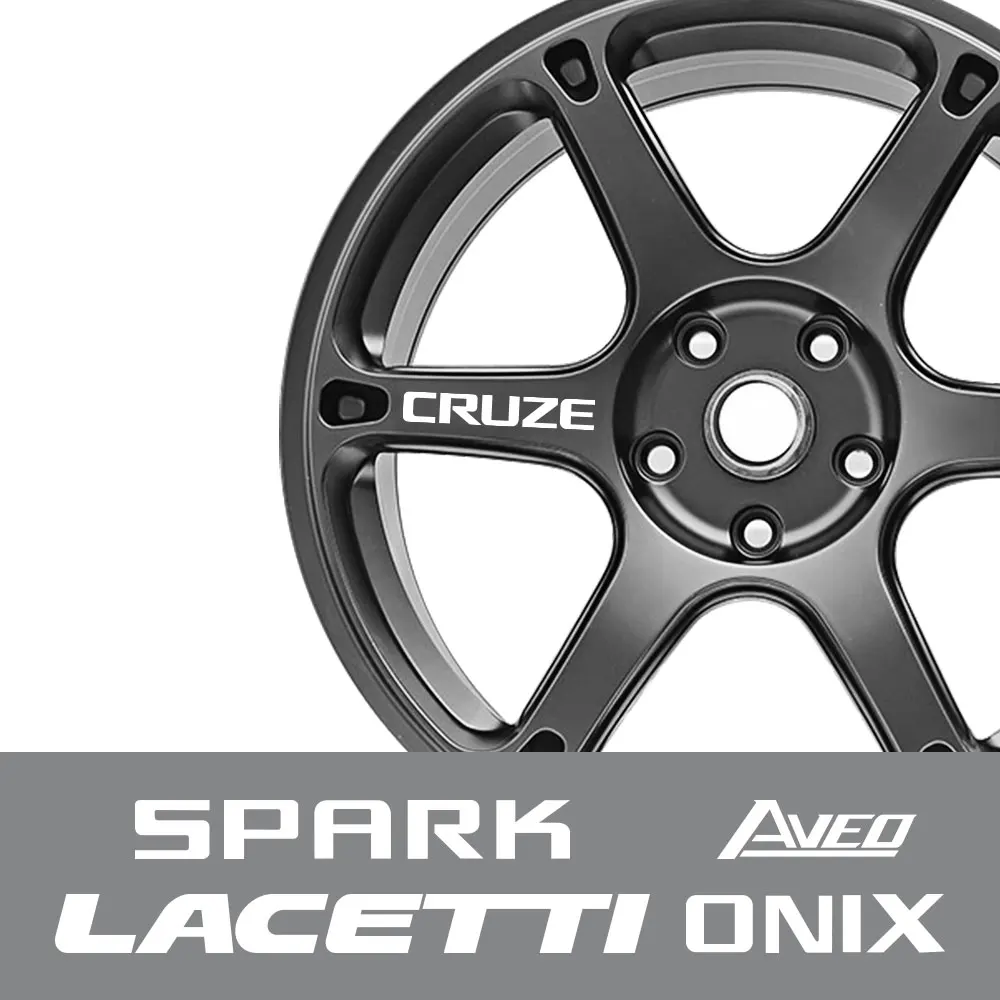 4PCS-Car-Wheel-Rim-Sticker-For-Chevrolet-BOLT-Cavalier-Corvette-Cruze ...