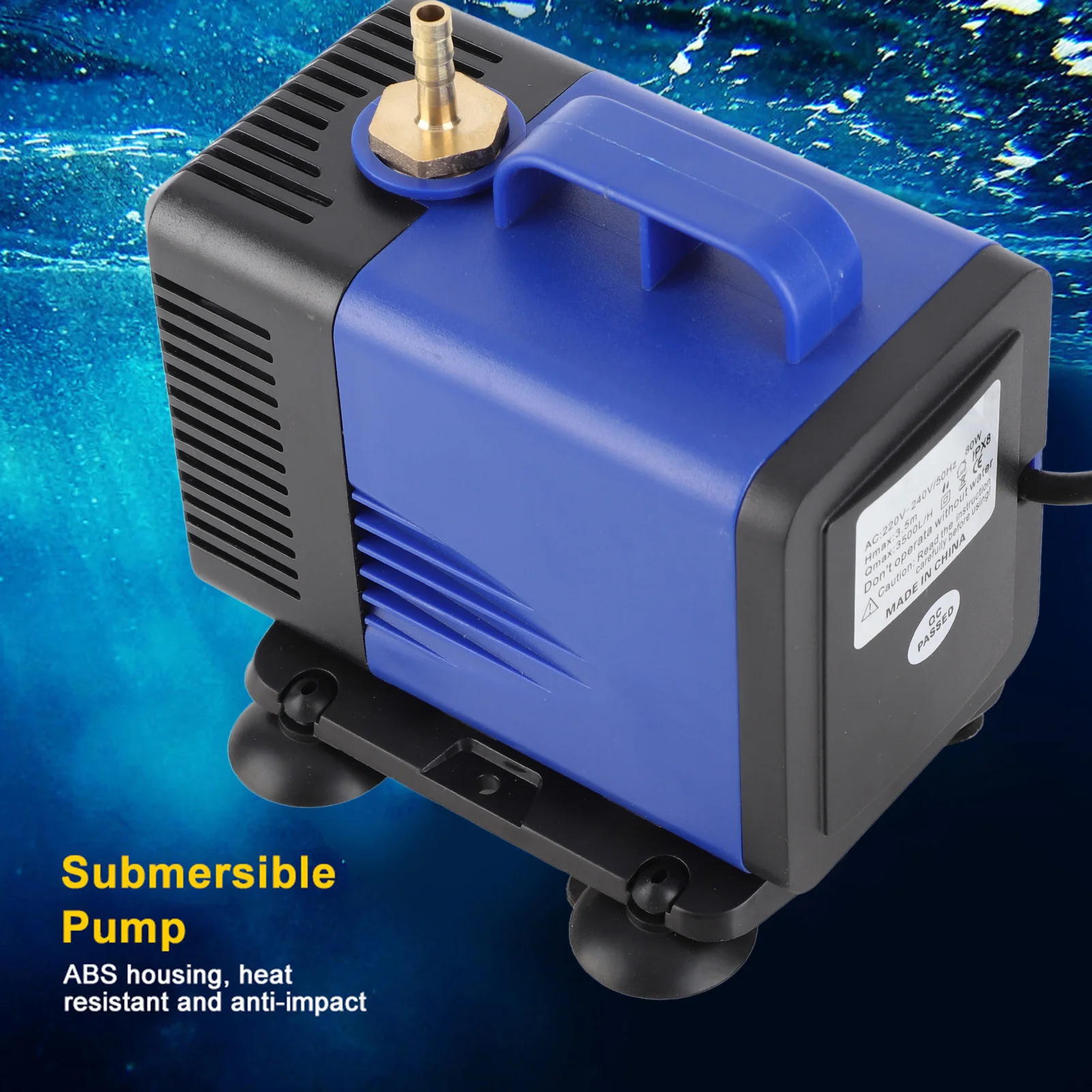 Submersible Water Pump 80W 3.5m Engraving Machine Submersible Pump for ...