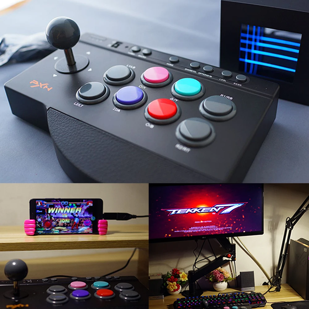 PXN-Fighting-Joystick-PC-Street-Fighter-Controller-Arcade-Game-Fight ...