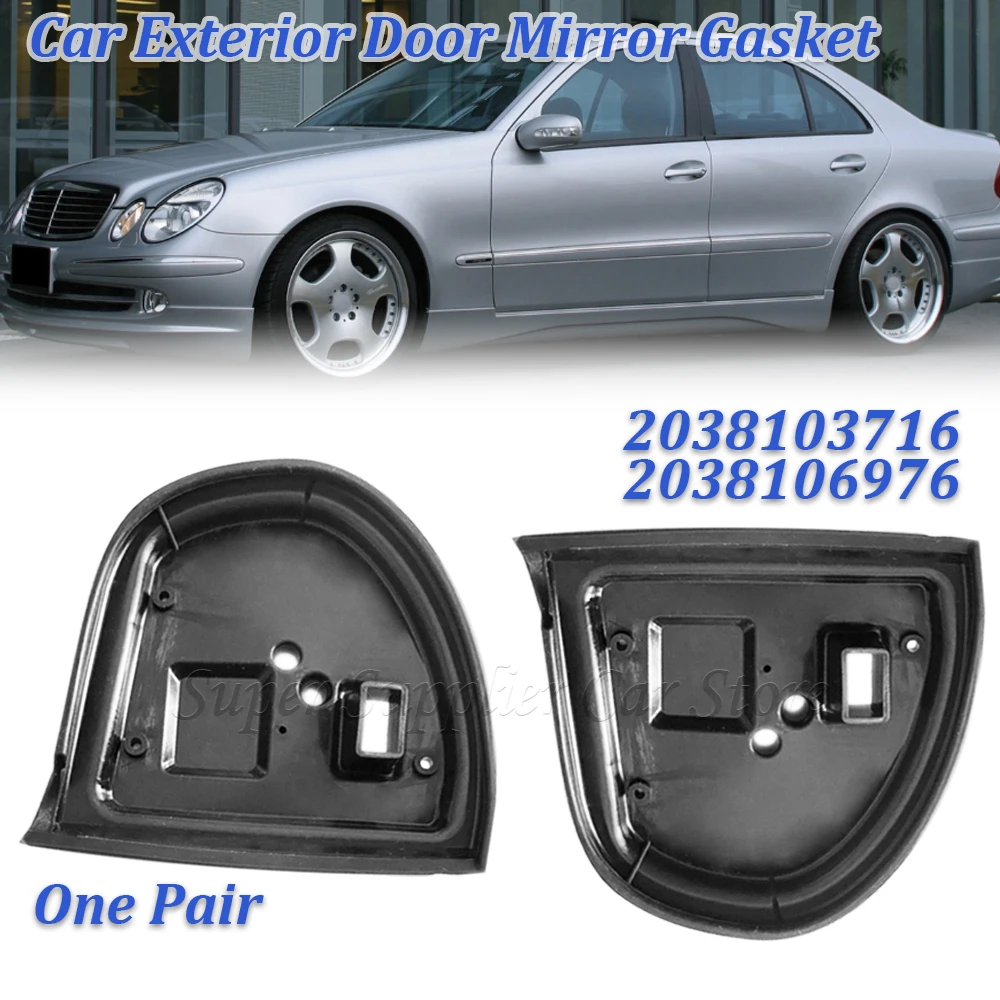 One-Pair-Car-Side-Mirror-Seals-Cover-Exterior-Door-Mirror-Gasket-For ...
