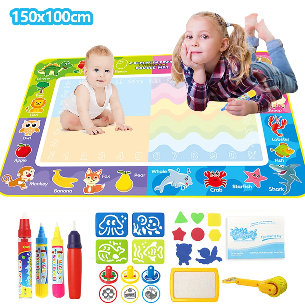 Coolplay-Magic-Water-Drawing-Mat-Coloring-Doodle-Mat-with-Magic-Pens ...