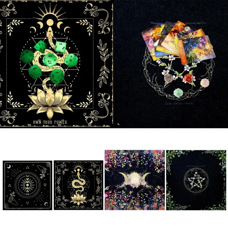 Tarot-Tablecloth-Geometric-Divination-Altar-Cloth-Board-Game-Oracle-Mat ...