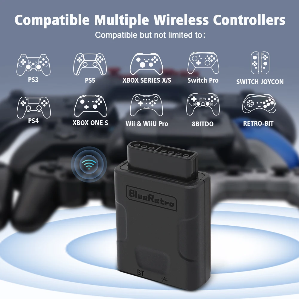 RetroScaler-Blueretro-Wireless-Controller-Adapter-For-SNES-SFC-Console ...
