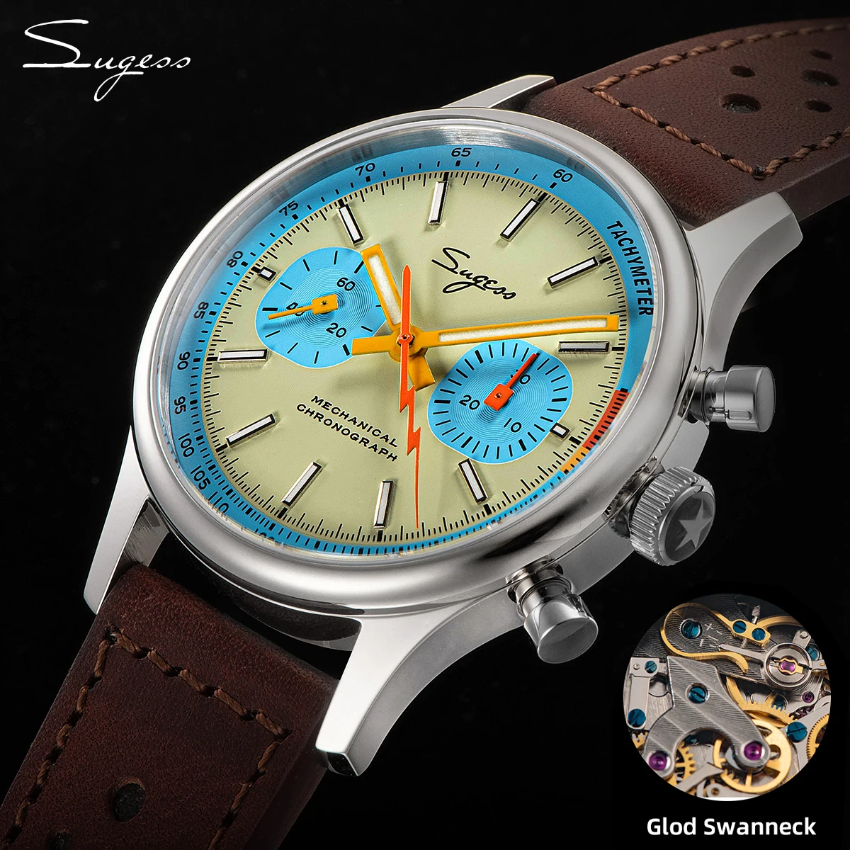Sugess-1963-Pilot-Watch-Mens-Chronograph-Mechanical-Wristwatches ...