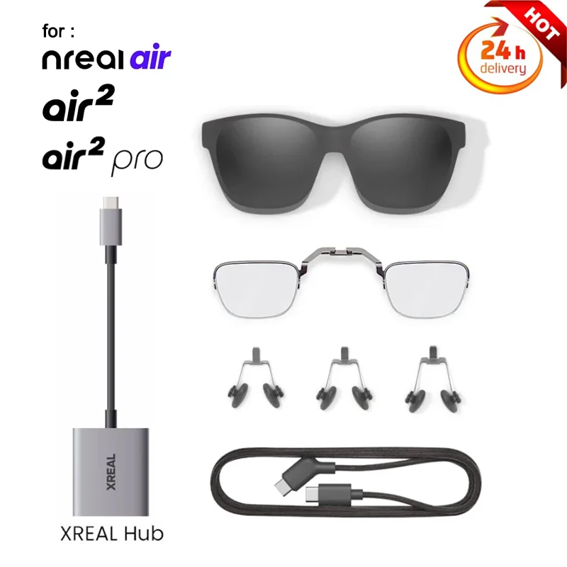 XREAL-Hub-Nose-Pad-Eyeglasses-Hood-Hood-Myopia-Frame-Data-Cable-for ...