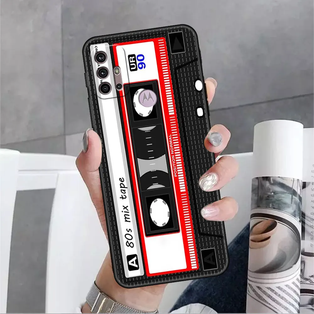 Retro Cassette Tape Design Phone Case Cover for Moto G31 (B07)