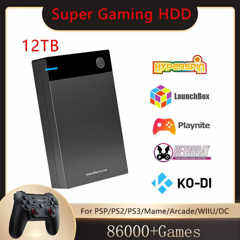 12-TB-Gaming-Festplatte-mit-Hyperspin-Launchbox-Retrobat-Playnite-mit ...
