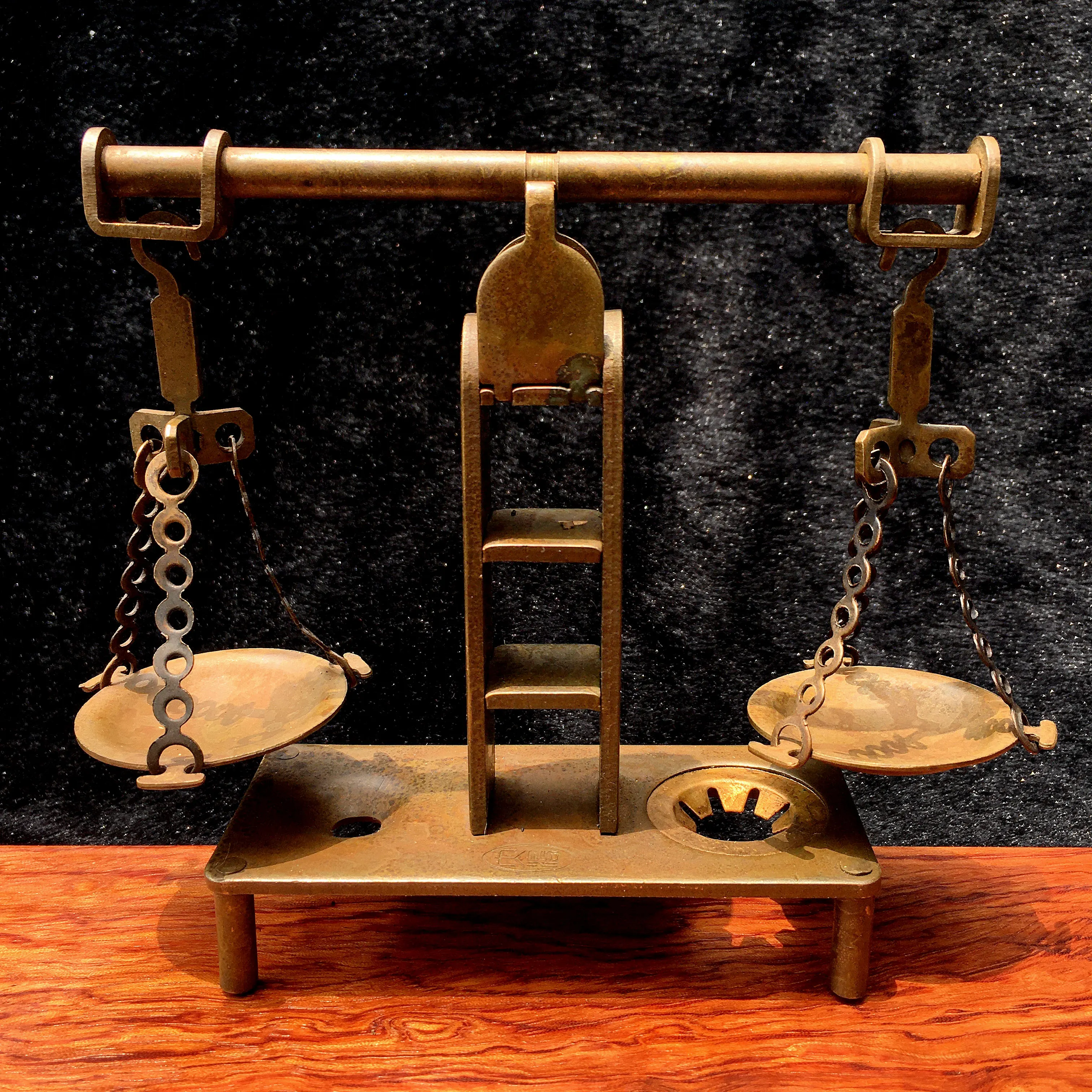 Antique-balance-scale-ornaments-pure-copper-Vintage-small-scale-antique ...