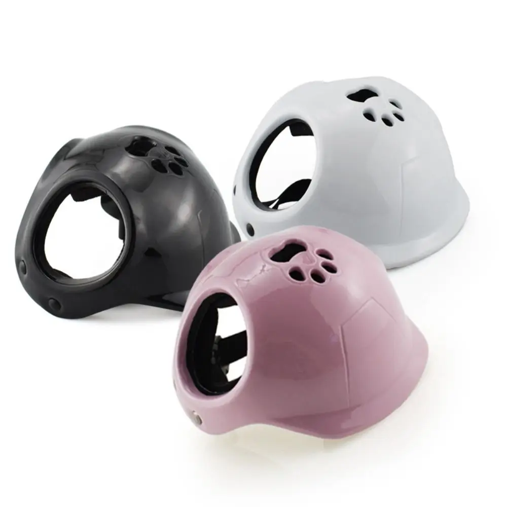 Plastic Pet Dog Helmets With Ear Holes Solid Color Puppy Safety Helmet ...