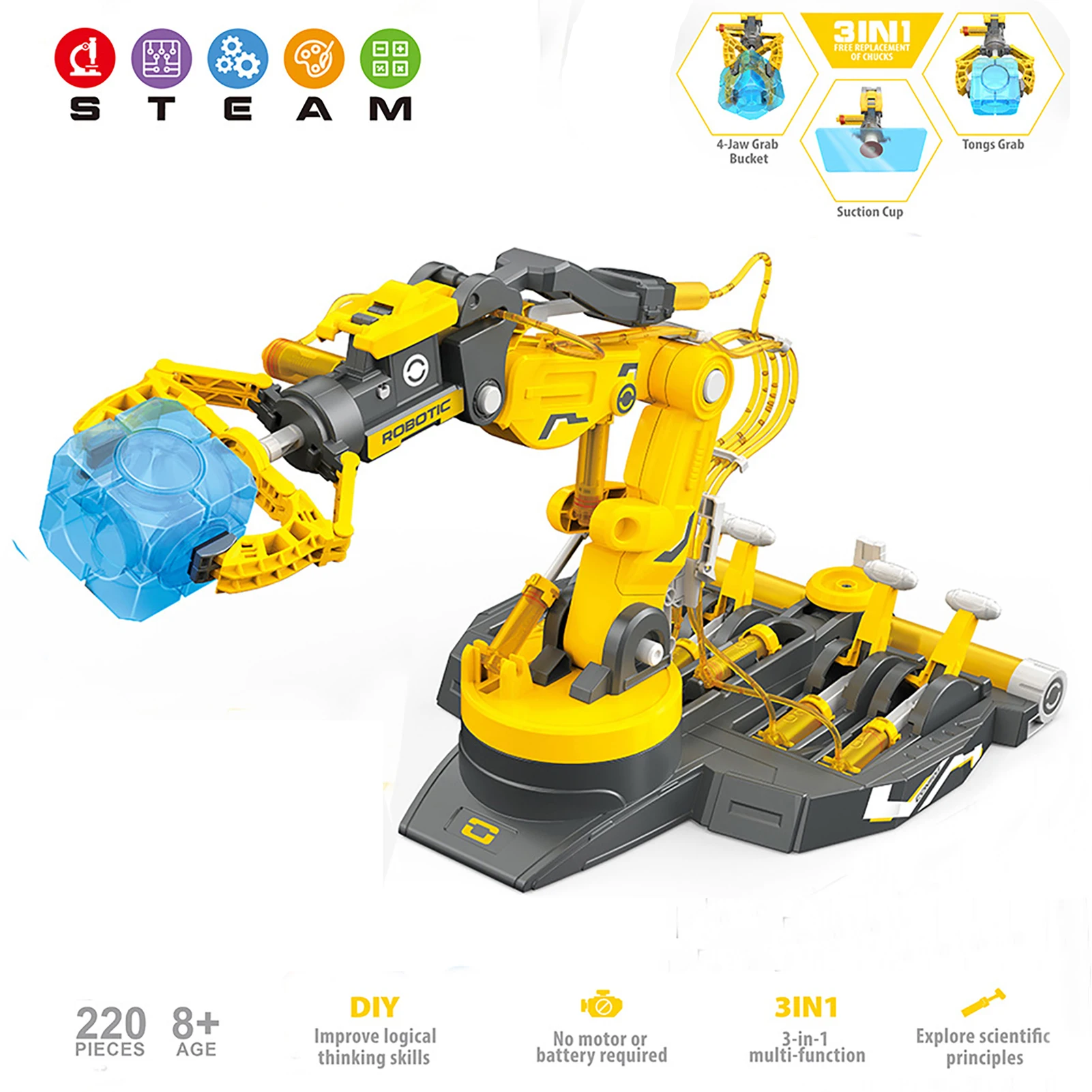 Mechanical-Arm-Robot-Manipulator-Claw-Toys-for-Children-Boys-Girls ...