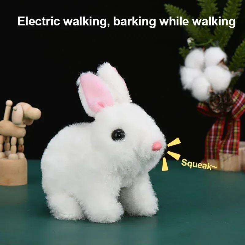Simulation-Electric-Toy-Cartoon-Small-Solid-Color-Plush-Electric-Rabbit ...