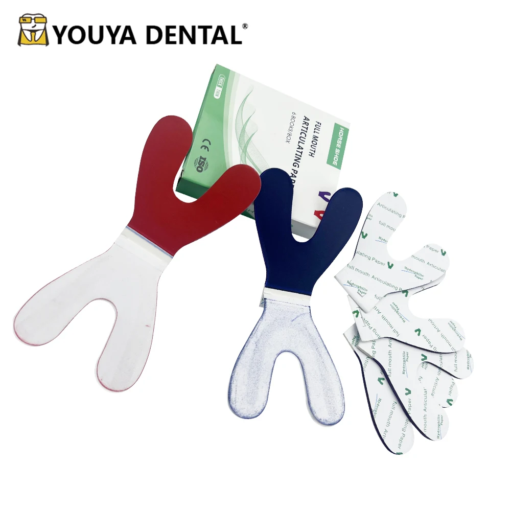 1 Box Y Shape Dental Articulating Paper Full Mouth Double Side Bite ...