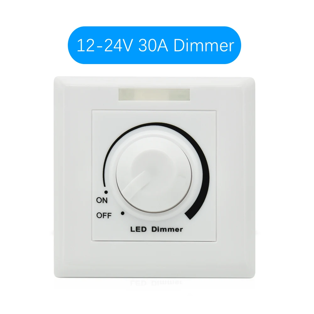 DC12V-24V-30A-LED-Dimmer-Adjustable-Switch-Brightness-panel-controller ...