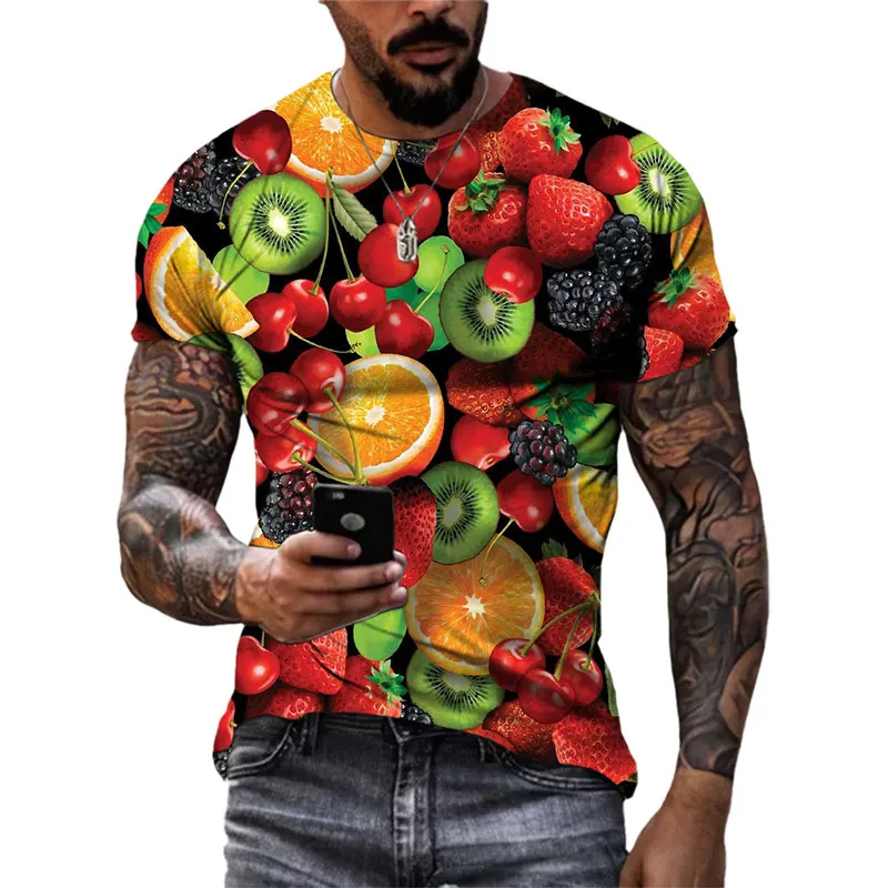 Summer-New-Funny-Vegetables-and-Fruits-graphic-t-shirts-Men-Fashion ...