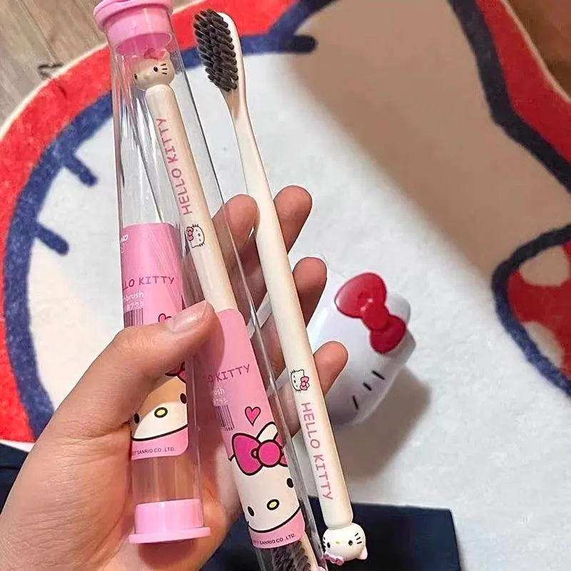 Sanrio-Hello-kitty-Toothbrush-Mymelody-Kuromi-Cinnamoroll-Cartoon ...