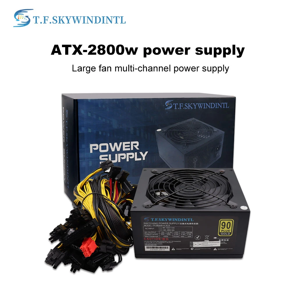 High Quality 2800w Atx Psu Power Supply Bitcoin Miners Pc Miner Mining ...