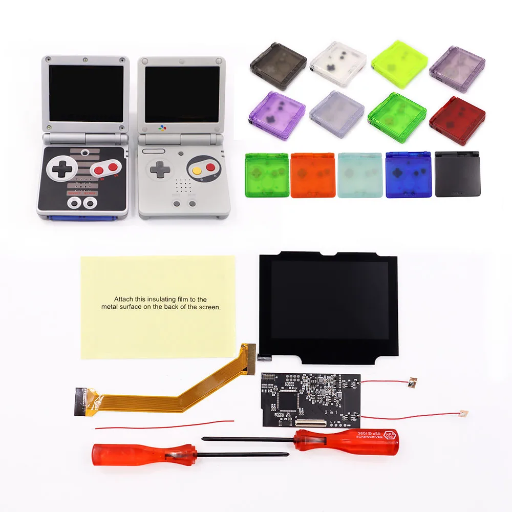 3.19 INCH SCREEN FOR GBA SP IPS V2 backlight LCD Screen display with a ...