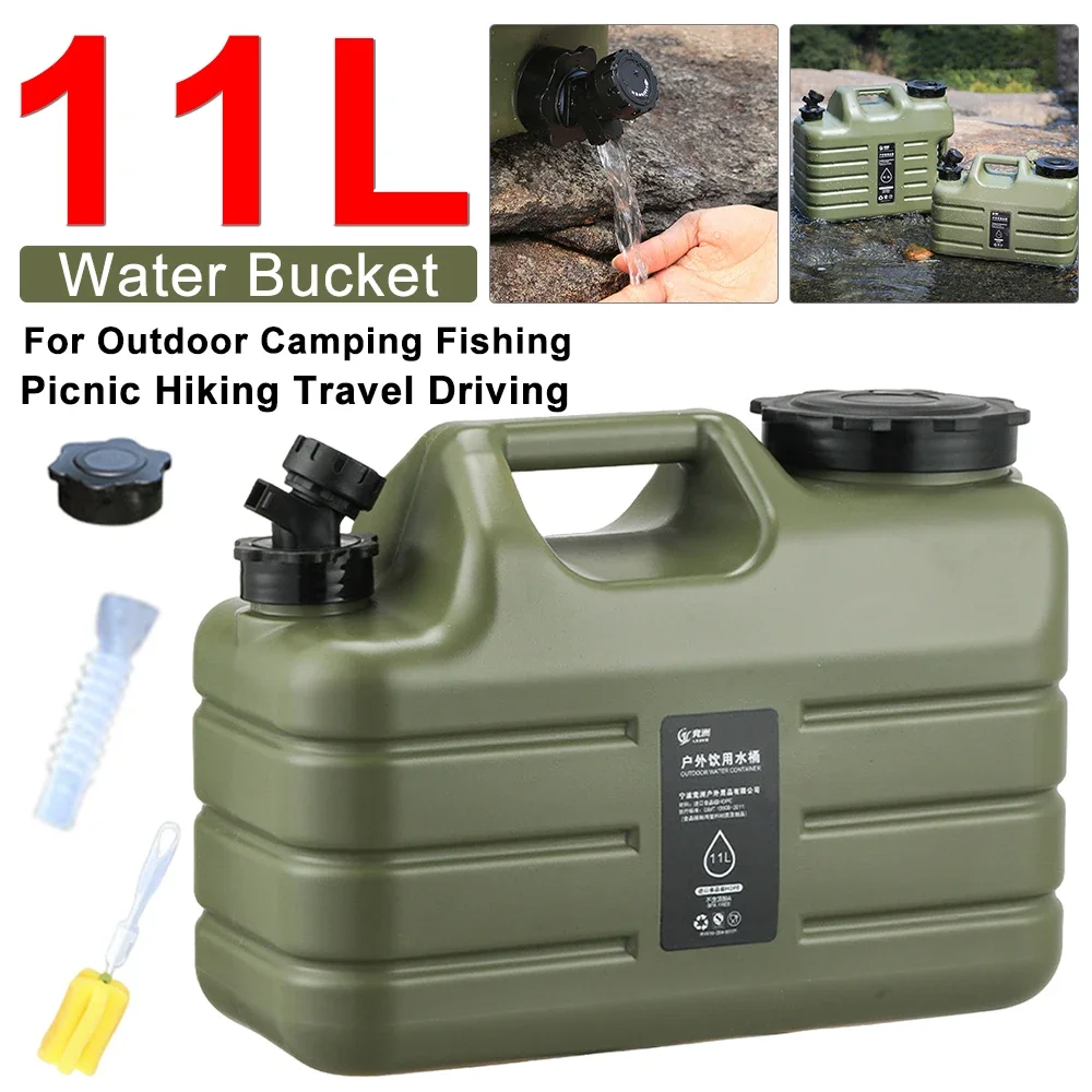 11L-Water-Bucket-Large-Capacity-Drinking-Water-Canister-with-Detachable ...