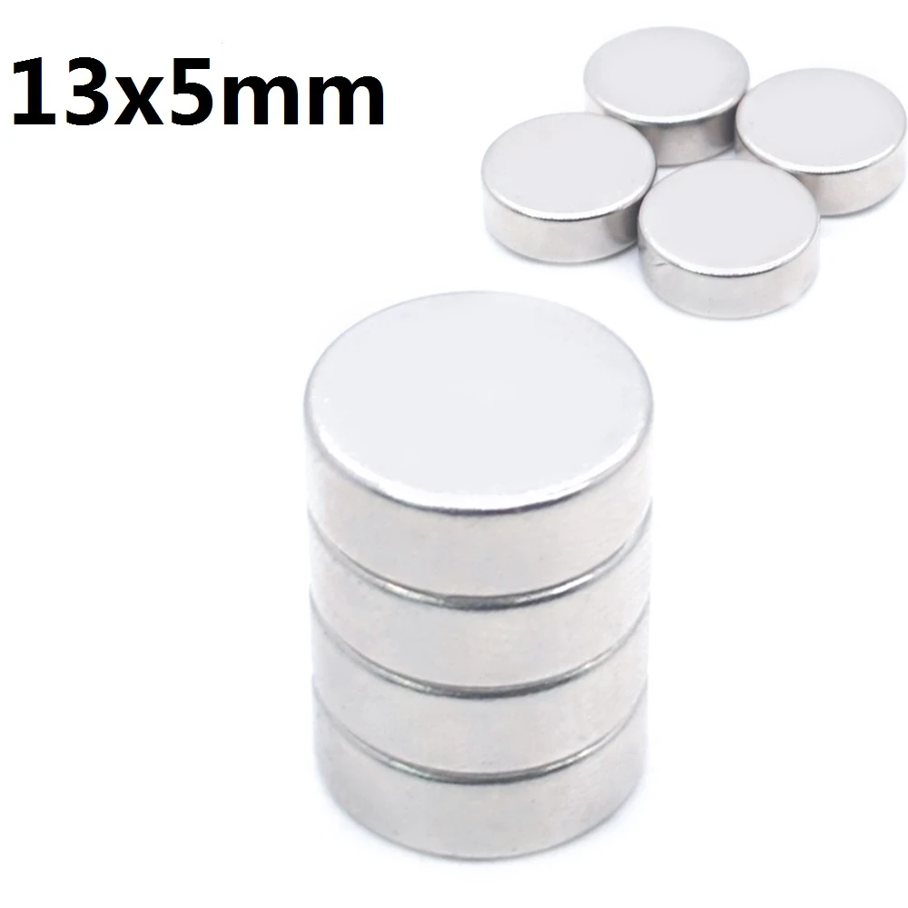 Imanes fuertes de neodimio, disco redondo permanente de 13x5mm, 5/10/20 ...