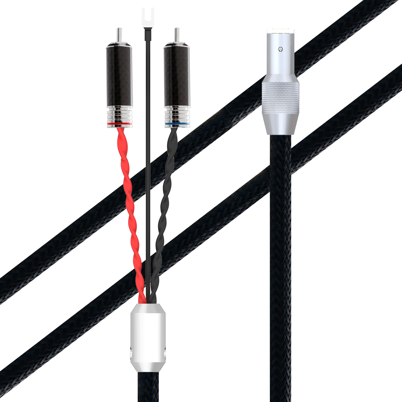 5-Pin-DIN-to-2RCA-Phono-Cable-X404-Phono-Line-With-Ground-Wire-RCA ...