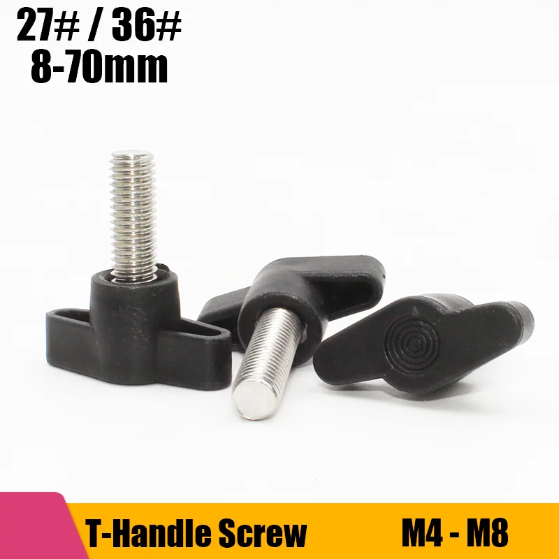 T-Handle-Screw-2-4pcs-M4-M5-M6-M8-304-Stainless-Steel-Plum-Bakelite ...