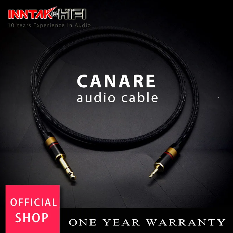 1Pcs-HIFI-6-35mm-TO-3-5mm-AUX-Stereo-Audio-Cable-CANARE-Audio-Cable-For ...