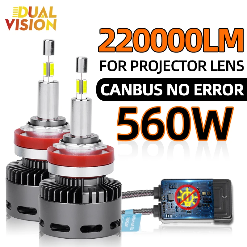 360-H4-LED-Canbus-220000LM-560W-Car-Headlight-LED-H7-H11-H8-H1-HB3-9005 ...