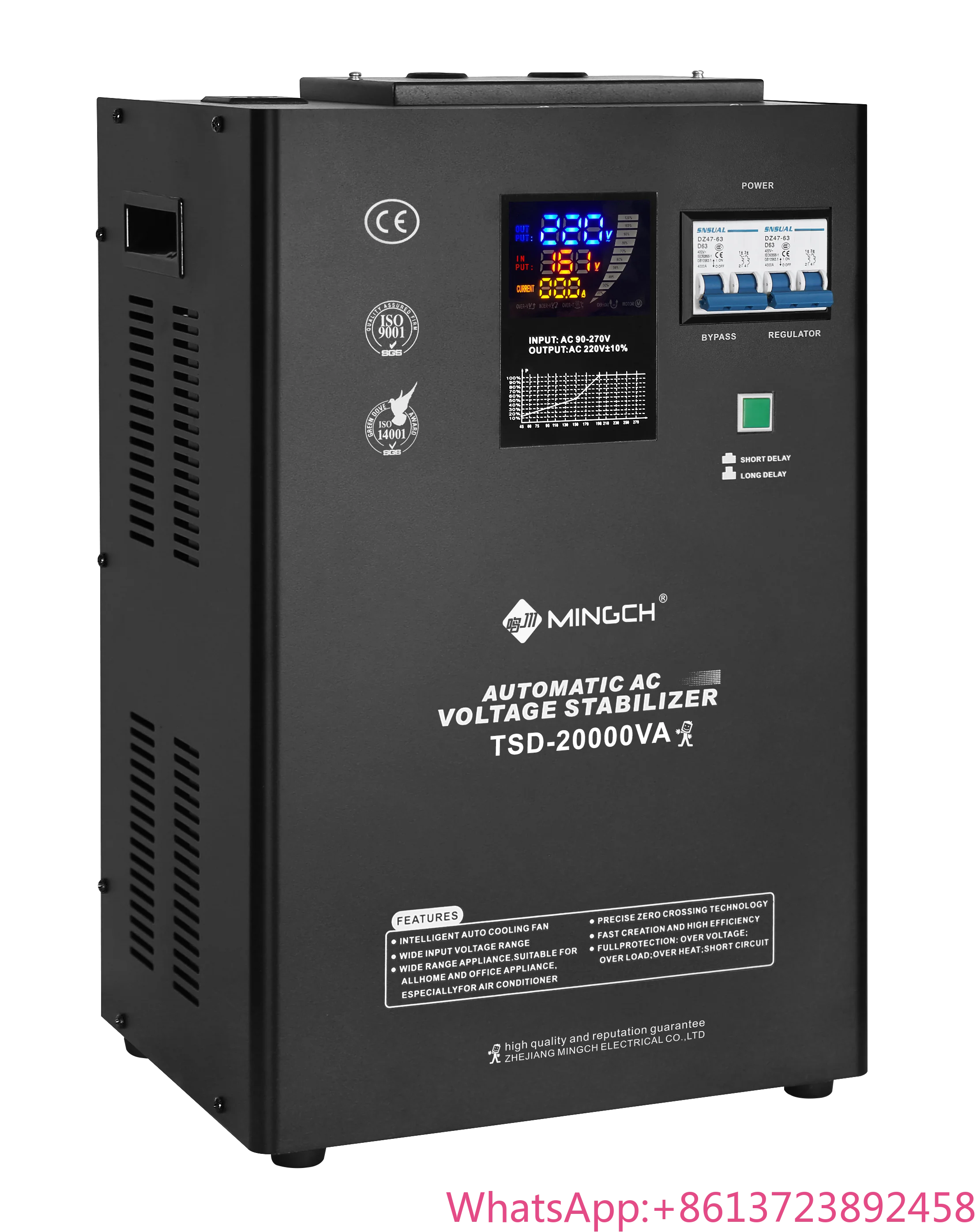 MINGCH Ac Single Phase 20kva 30kva Power 220v 240v Wall Mounted Avr ...