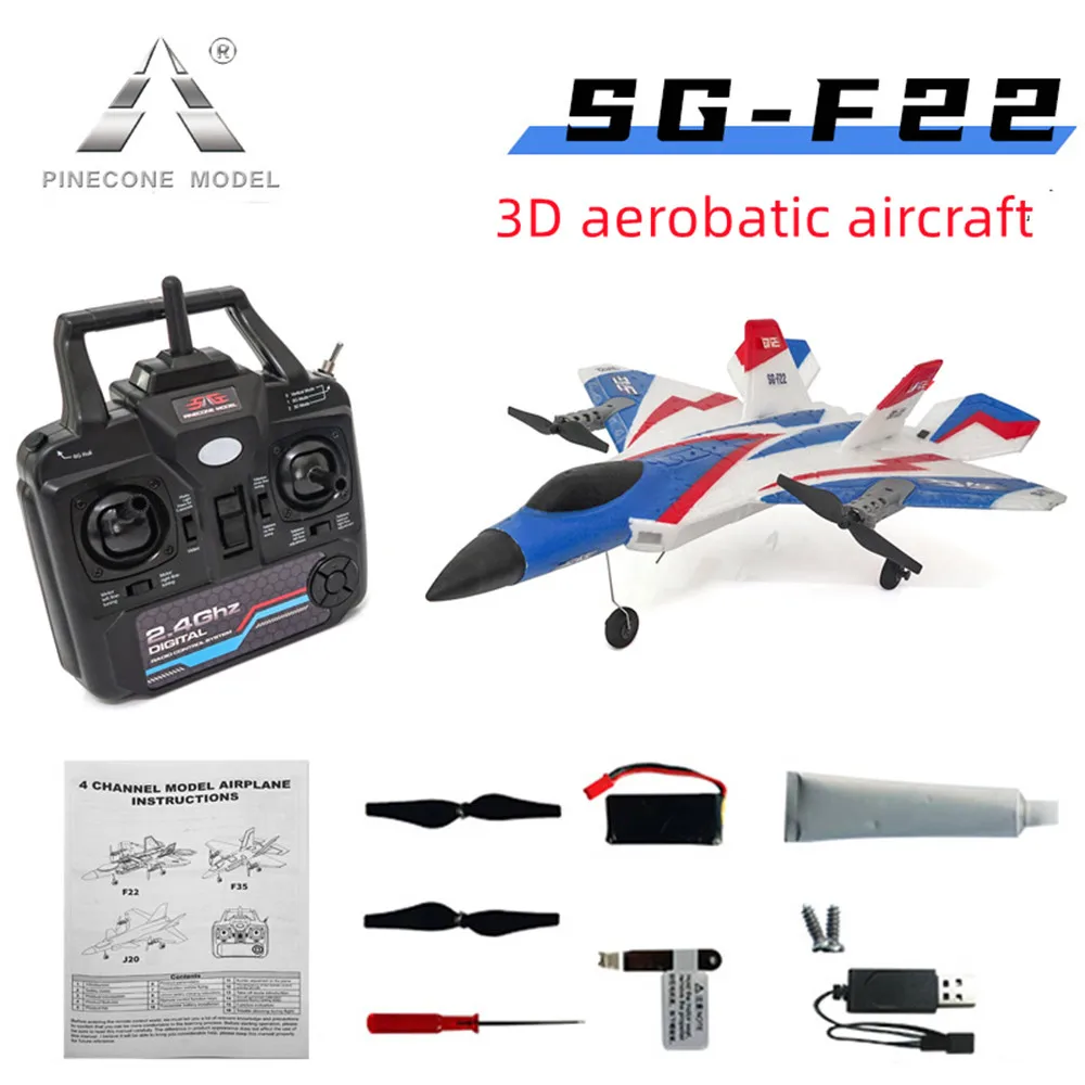 Four-way-remote-control-aircraft-SG-F22-Stunt-Fighter-Aircraft-model ...