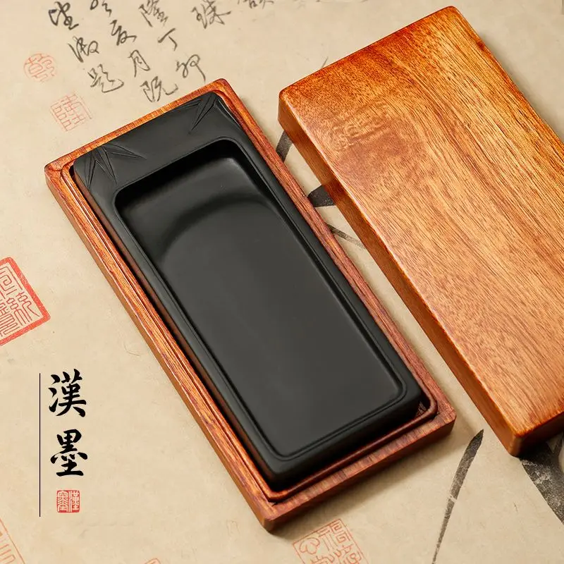 Xiushui-Bamboo-Leaf-Flowing-Pond-Inkstone-with-Cover-Natural-Raw-Stone-High-Grade-Grindable-Ink ...
