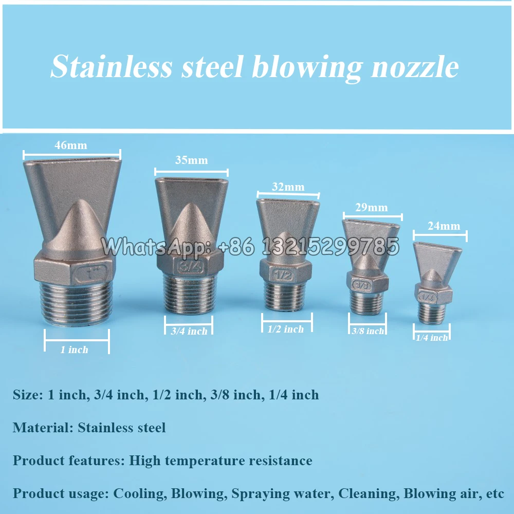 Stainless steel flat mouth duckbill high-pressure universal nozzle, jet ...