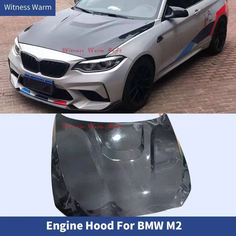Carbon Fiber Engine Cover Hood Bonnet for Bmw 2 Series F87 M2 M2c 2014 ...