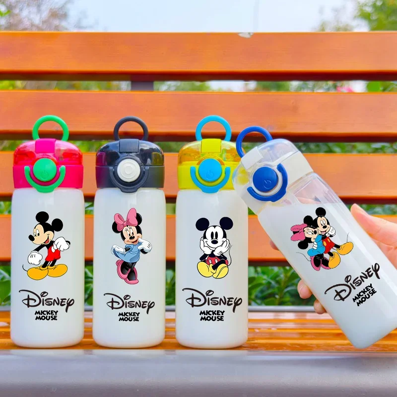 Disney-Mickey-Mouse-400ML-Donald-Duck-Straw-Plastic-Water-Bottle-Large ...
