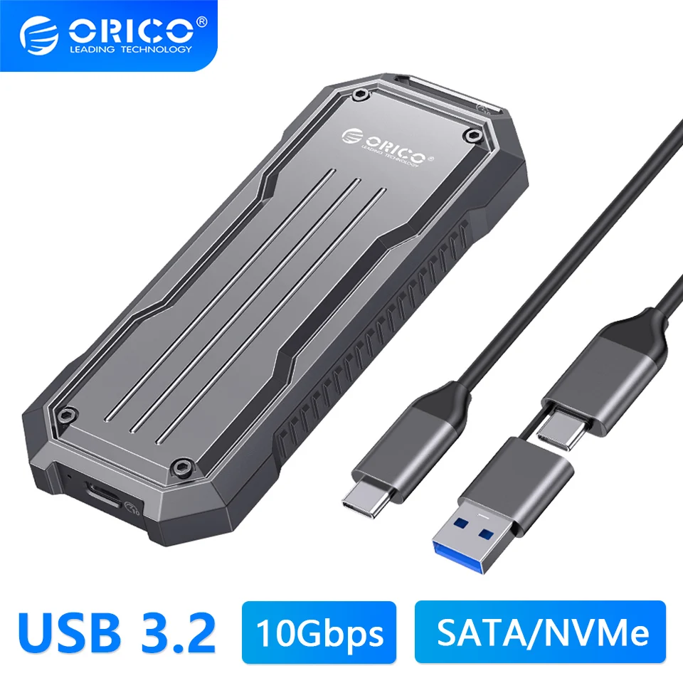 ORICO-M-2-SSD-Case-NVMe-SATA-10Gbps-Enclosure-Zinc-Alloy-with-Lanyard ...